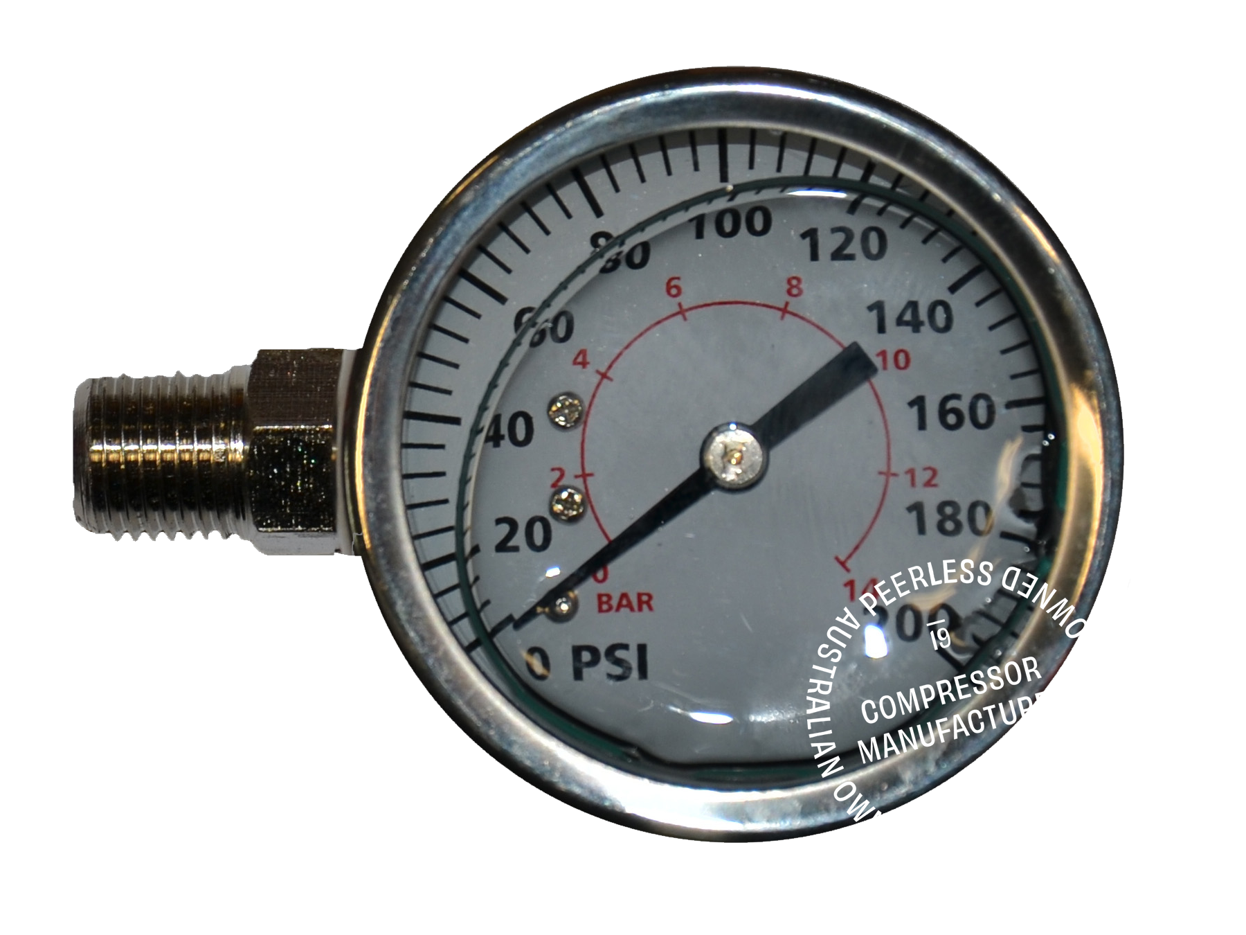 00050 Oil Filled Pressure Gauge with Left Hand Entry