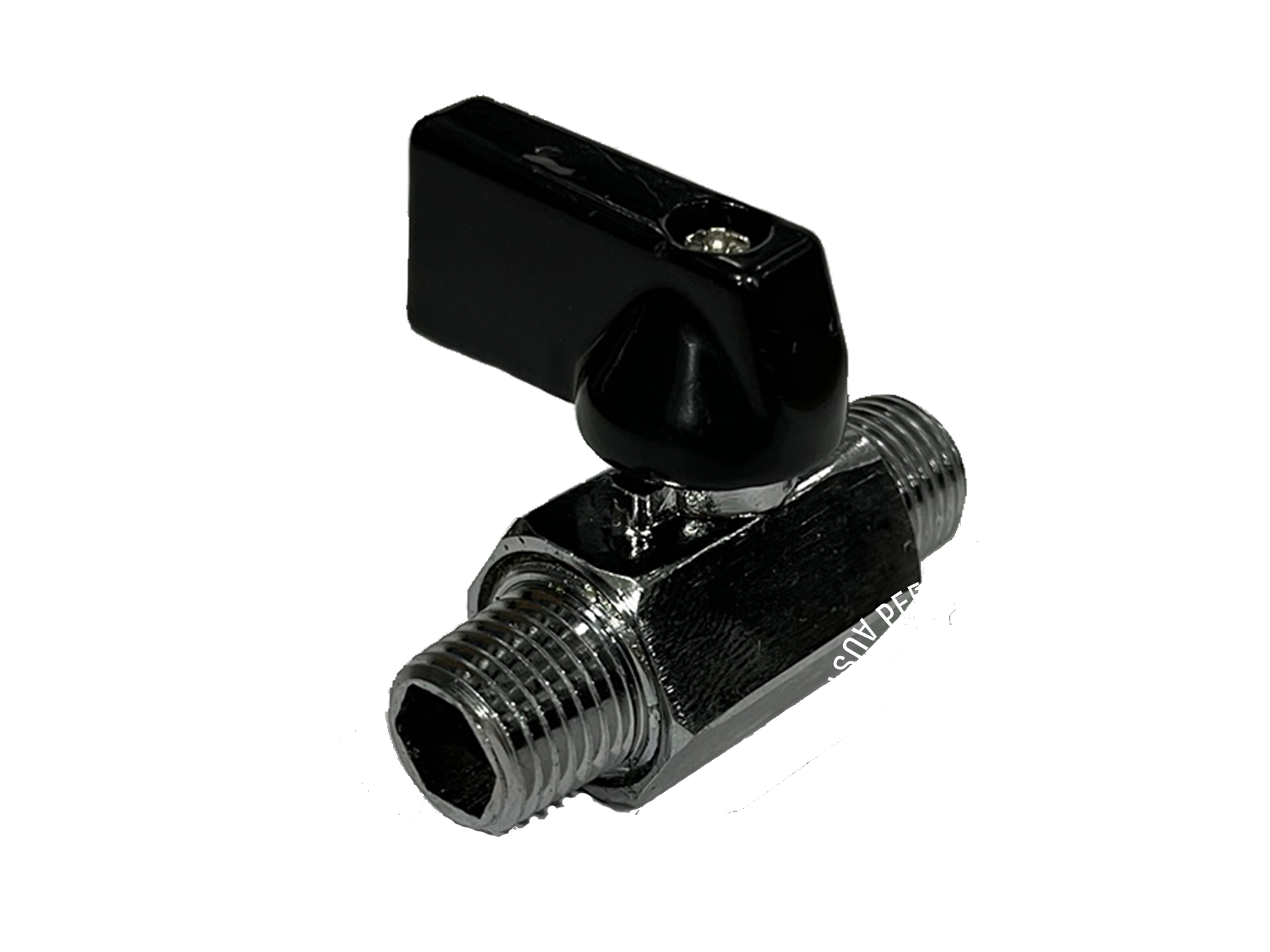 00149 Outlet Tap with Ball Valve: 1/4" Male to Male