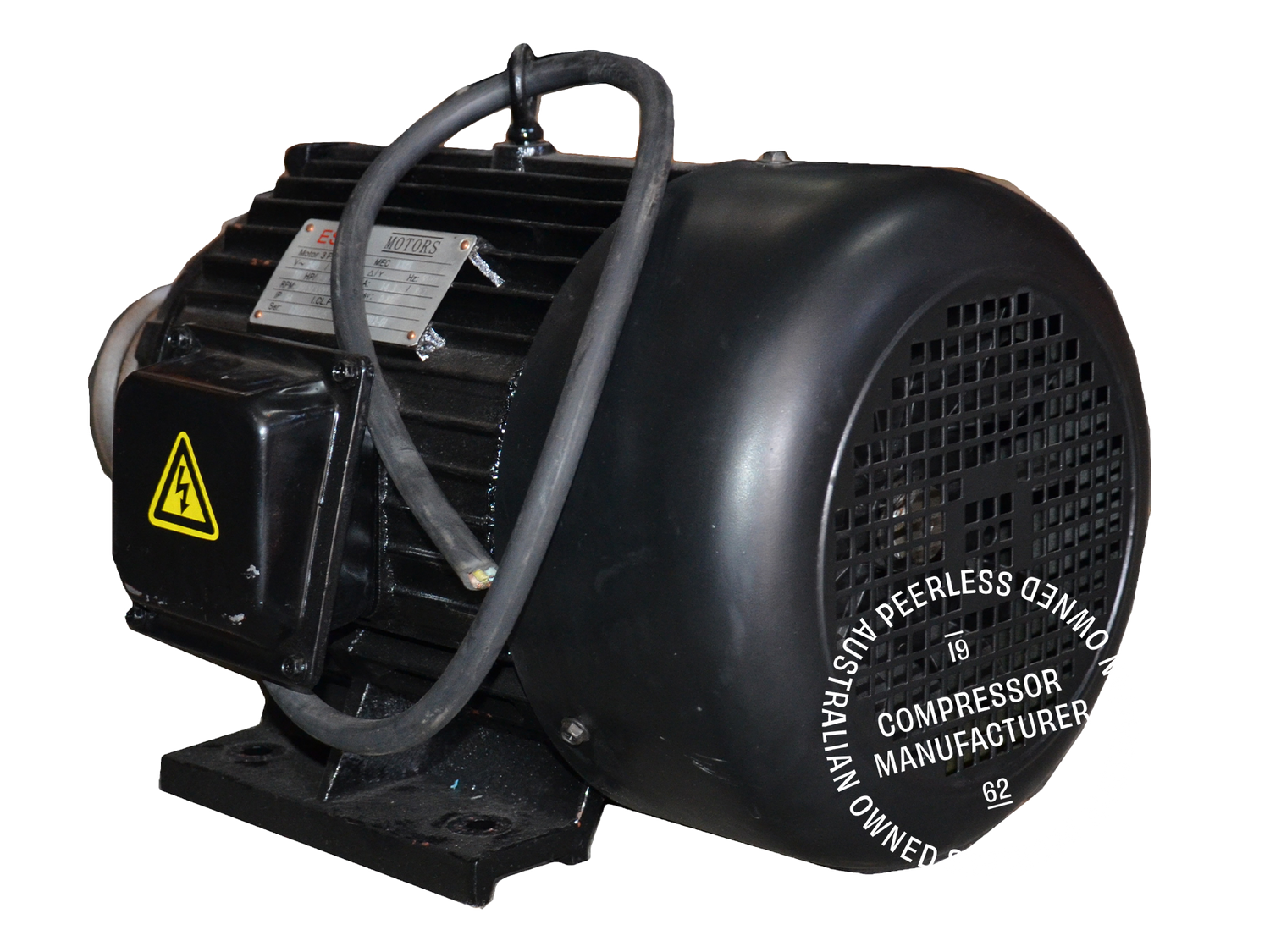 P55 High Flow Three Phase Air Compressor: Belt Drive, 10HP, 1300LPM