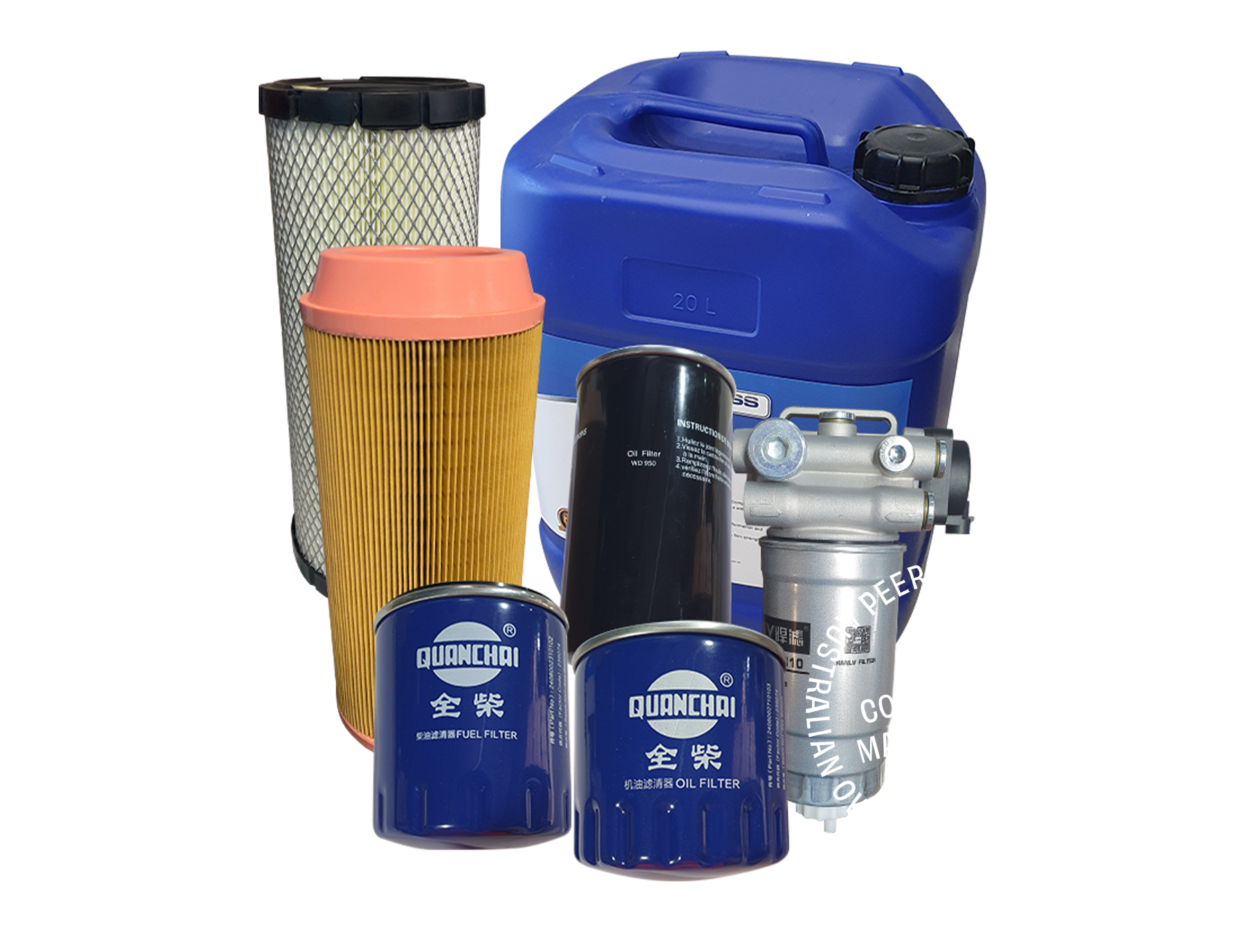 P125 Diesel Screw Compressor service kit - 250 Hour / 500 Hour service