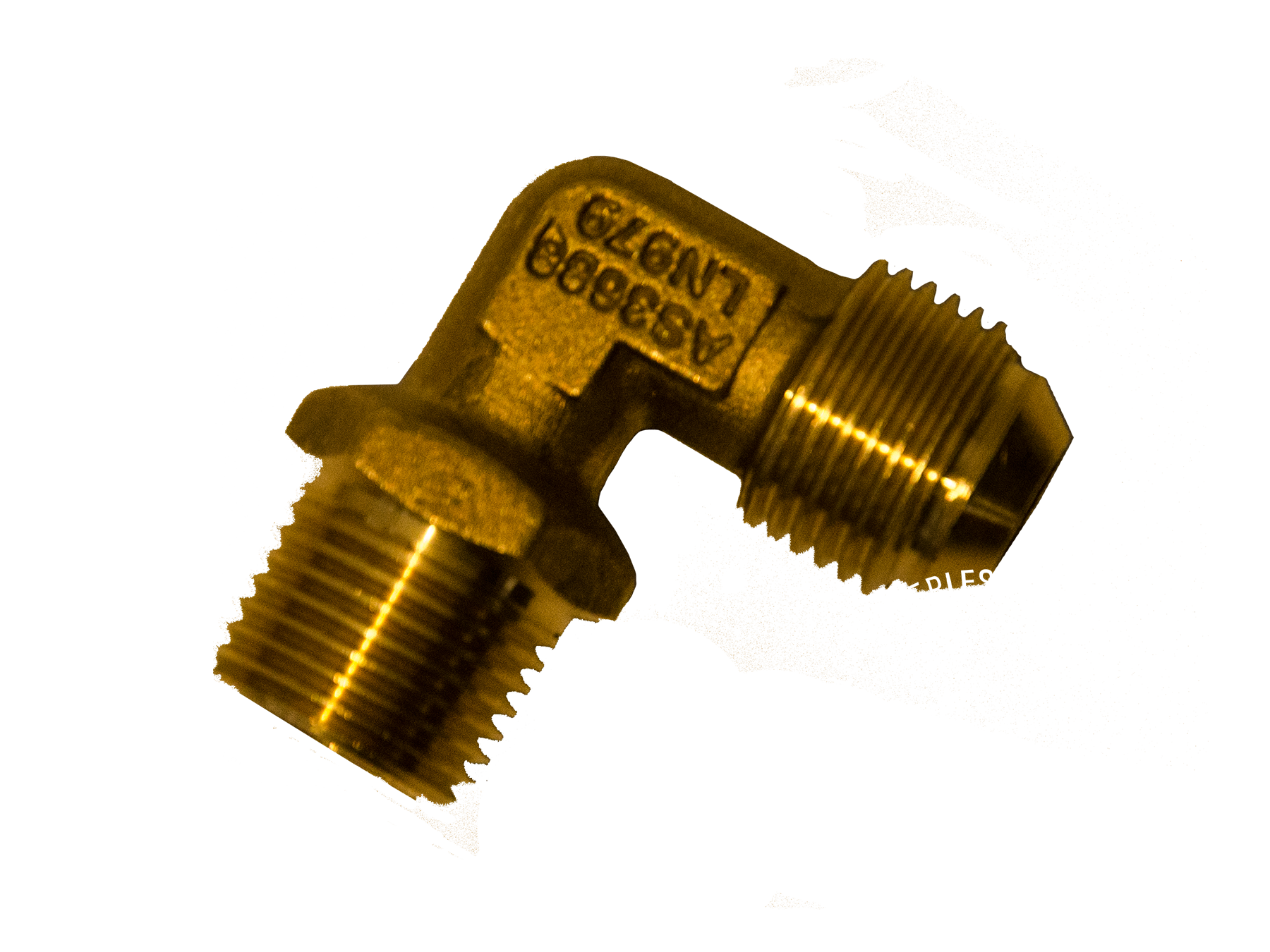 00291-33 90° Exhaust Elbow: Brass - for N75 Pump