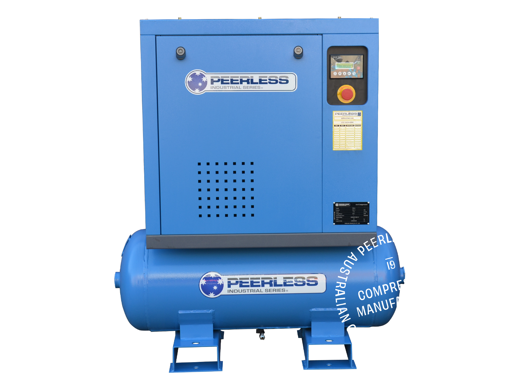 HQB5.5 Rotary Screw Air Compressor: Belt Drive, 5.5HP, 500LPM at 8Bar