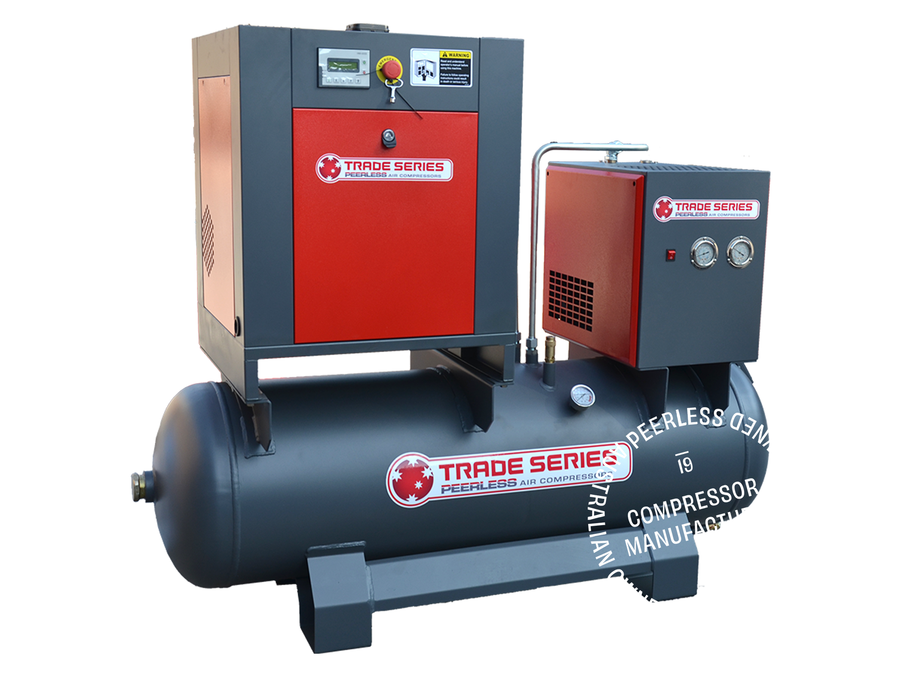 HQTS10 Trade Series Rotary Screw Air Compressor with Variable Speed: D