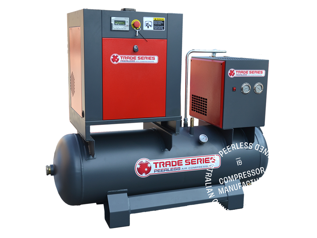 Rotary screw air compressors