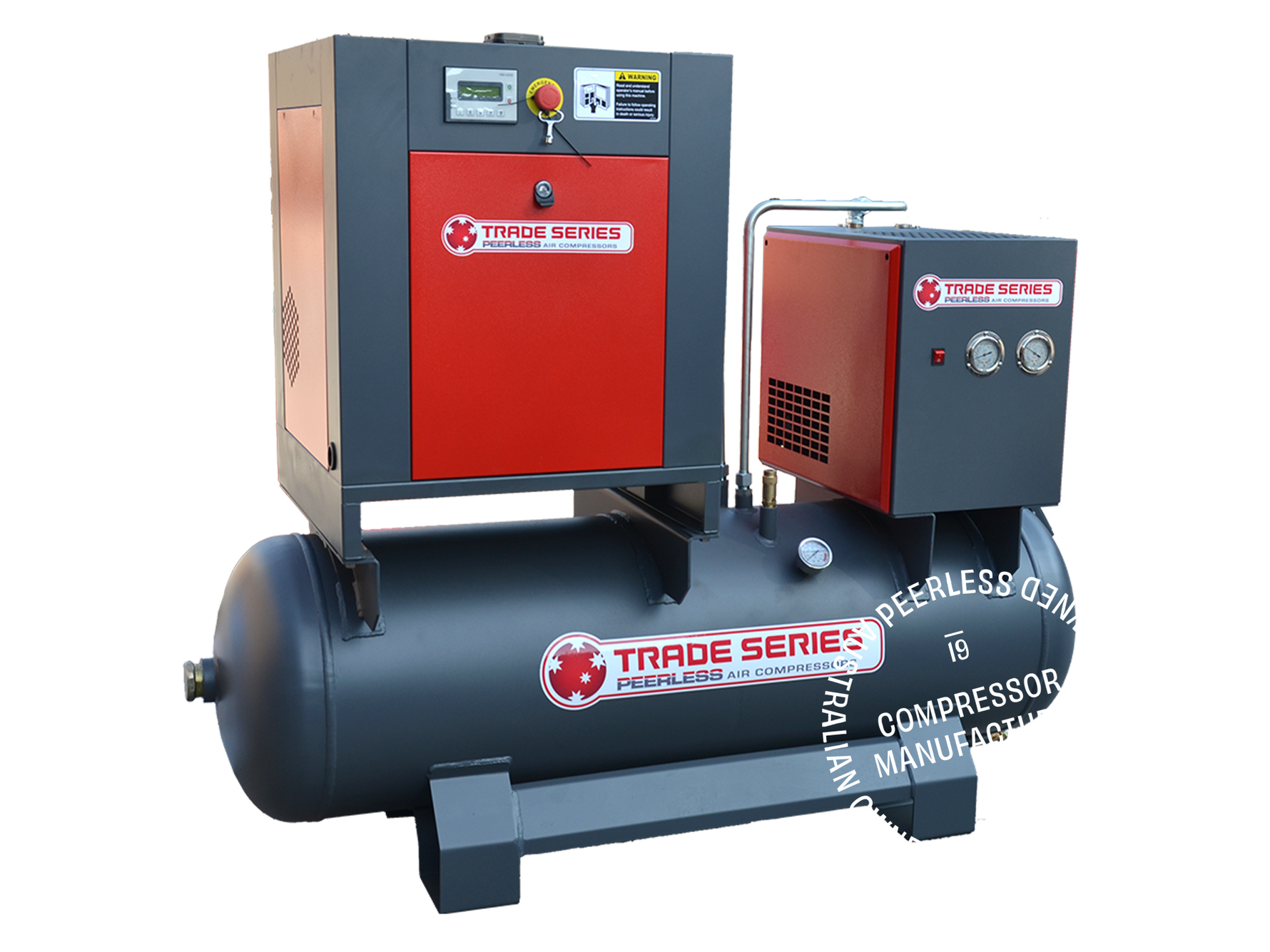 Rotary screw air compressors