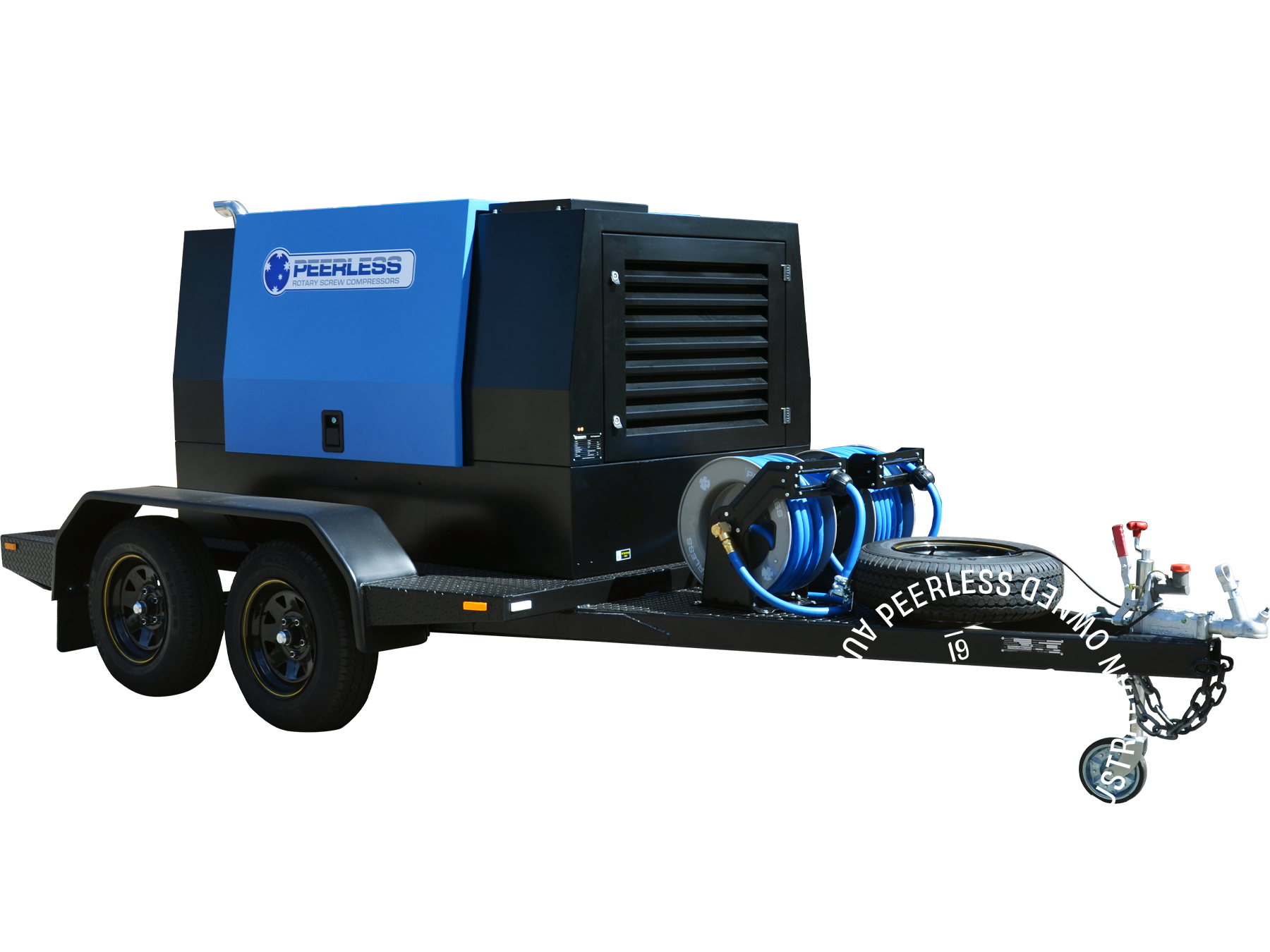 P250D Diesel Rotary Screw Air Compressor: 75HP, 7075LPM at 7Bar (250CF