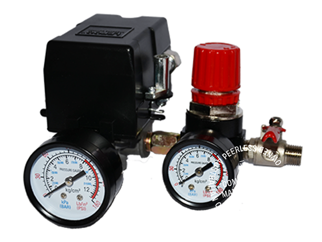 PB2000-60 Complete Pressure Switch with Filter Regulator and Red Handl
