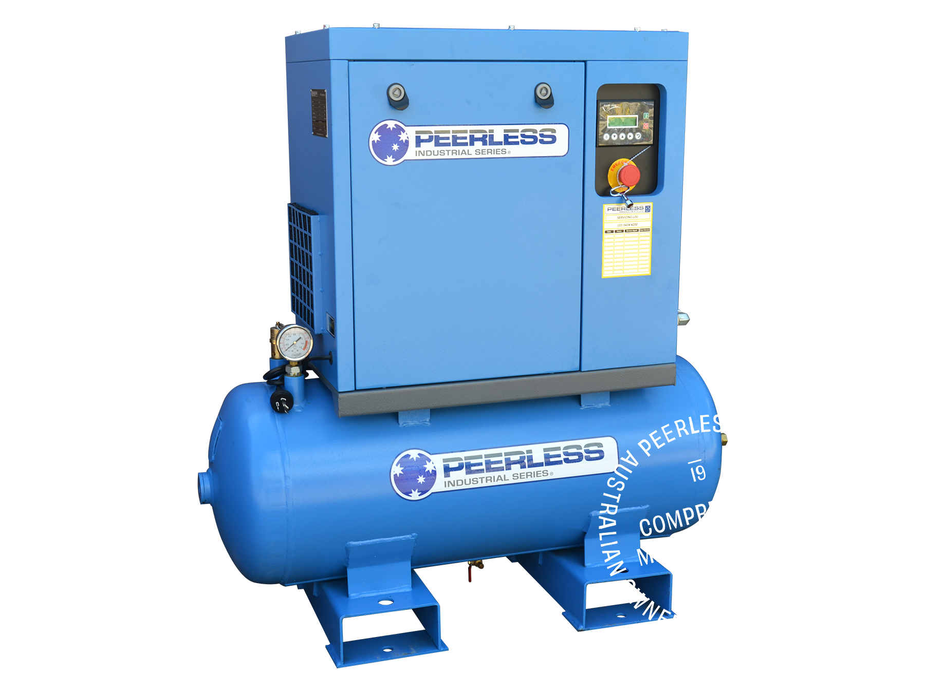 PS3/8 Single Phase Scroll Air Compressor: Direct Drive, 15Amp, 3HP, 32