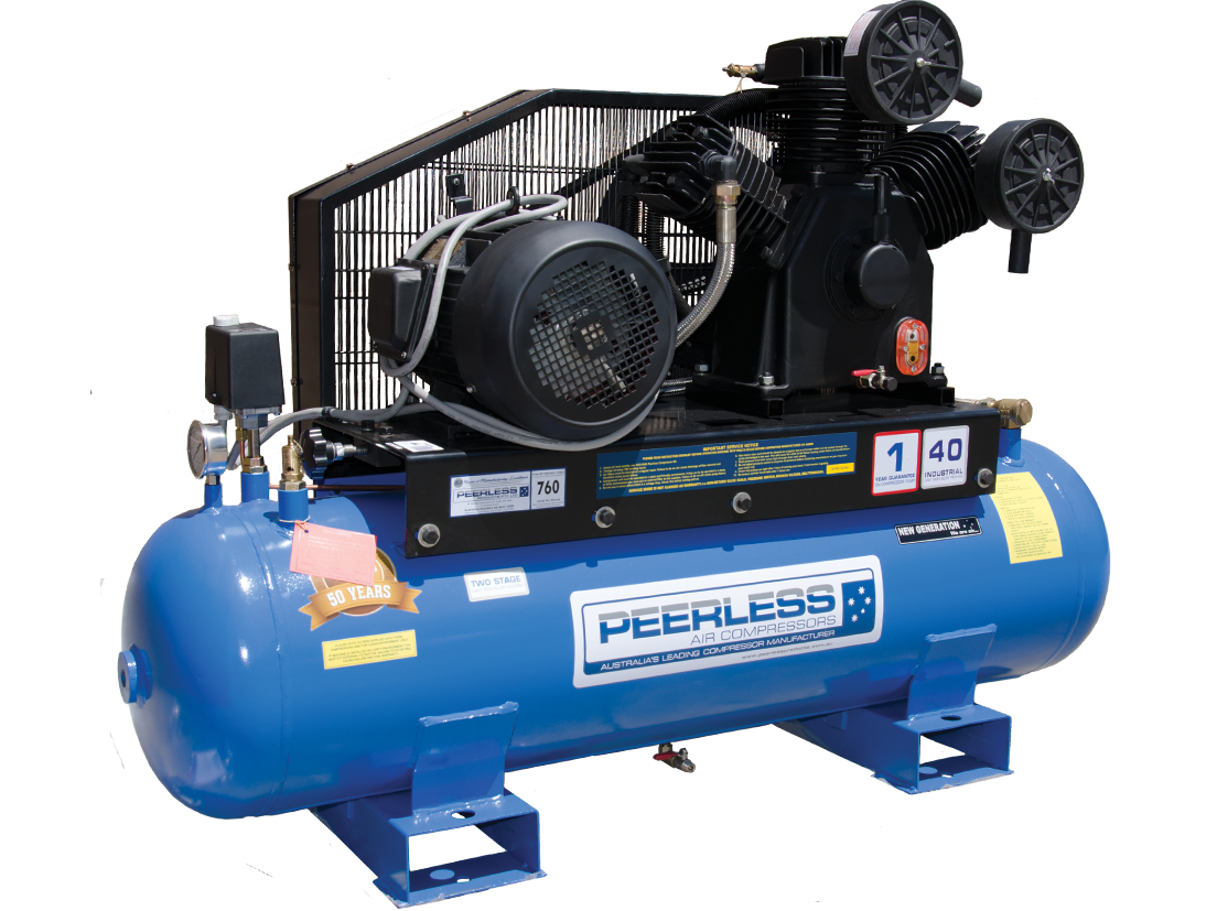 PHP40 Three Phase Air Compressor: Belt Drive, 7.5HP, 720LPM - for High