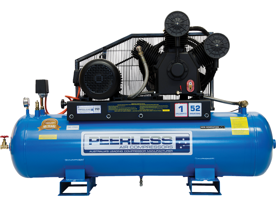 Three phase air compressors