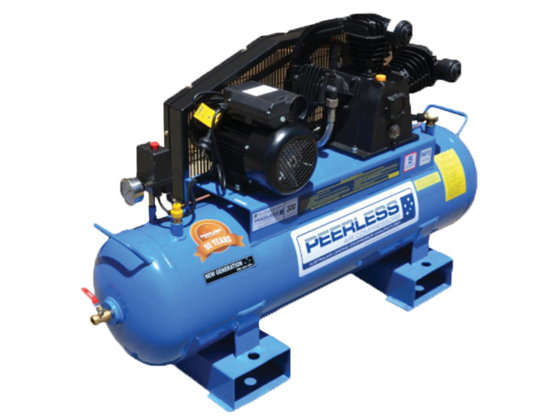 PHP15 Three Phase Air Compressor: Belt Drive, 4HP, 300LPM - for High P