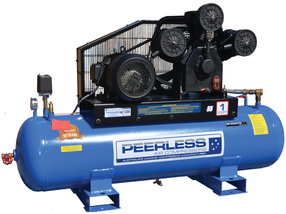 Three phase air compressors