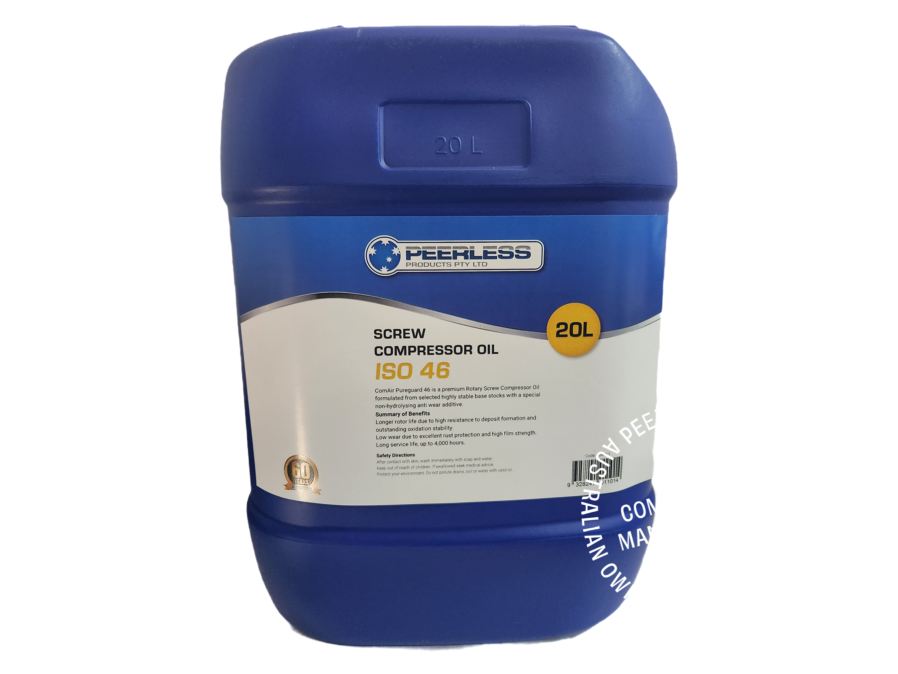 Semi Synthetic Compressor Oil 2.5L/5L/20L: ISO 46 - for Rotary Screw A