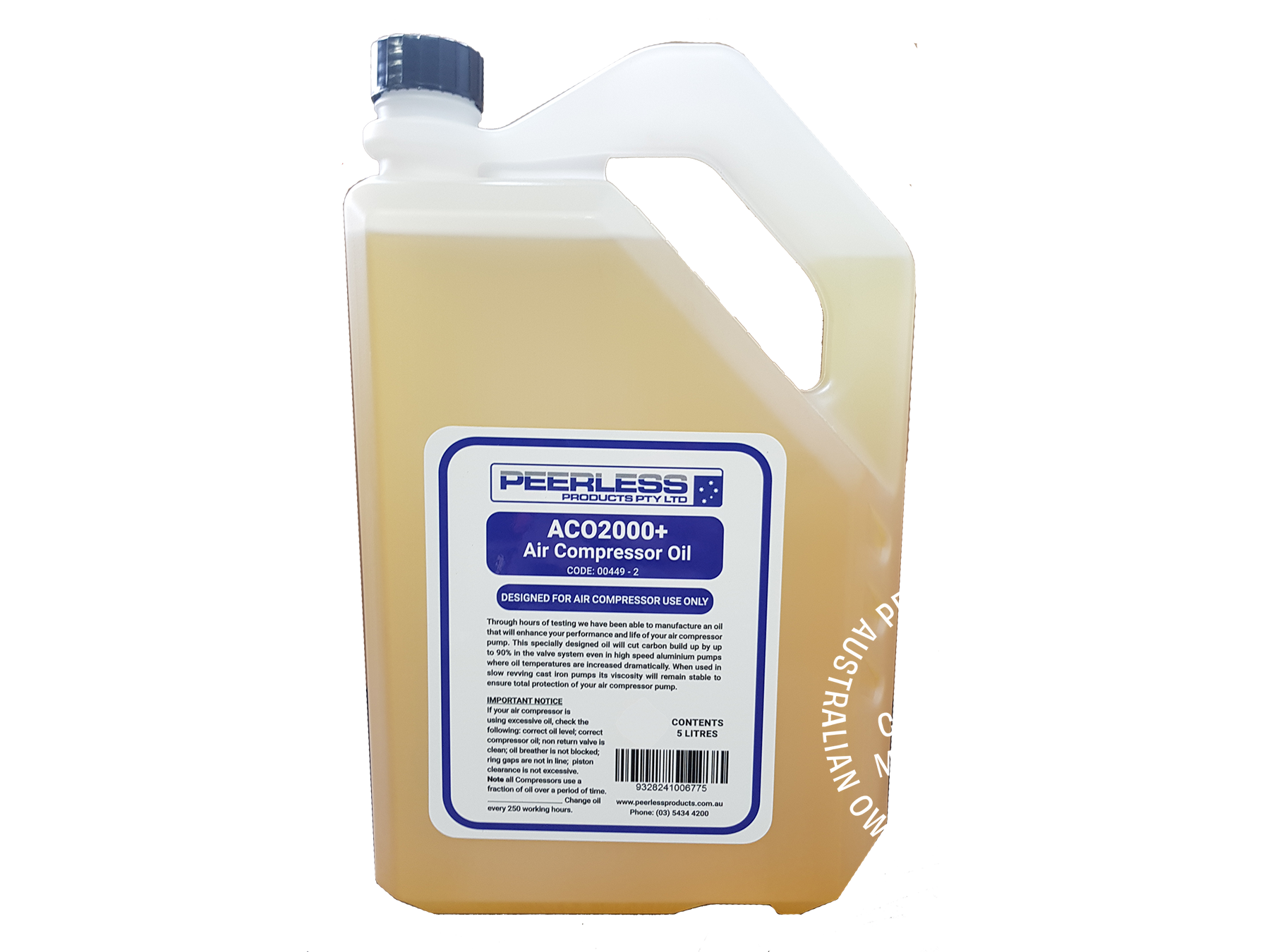 ACO2000+ Semi Synthetic Compressor Oil 1L/5L: ISO 100 - for Piston Air