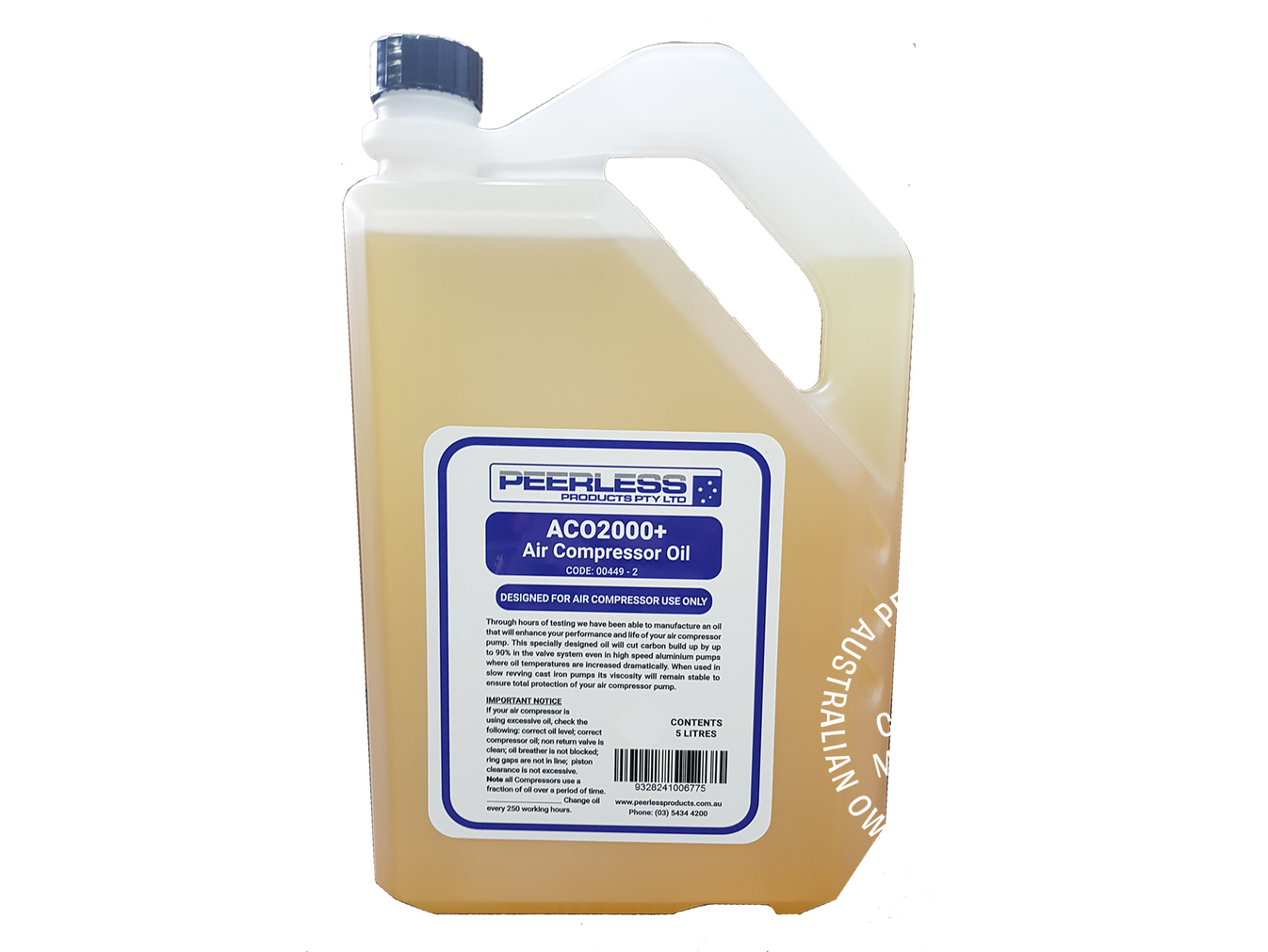 ACO2000+ Semi Synthetic Compressor Oil 1L/5L: ISO 100 - for Piston Air