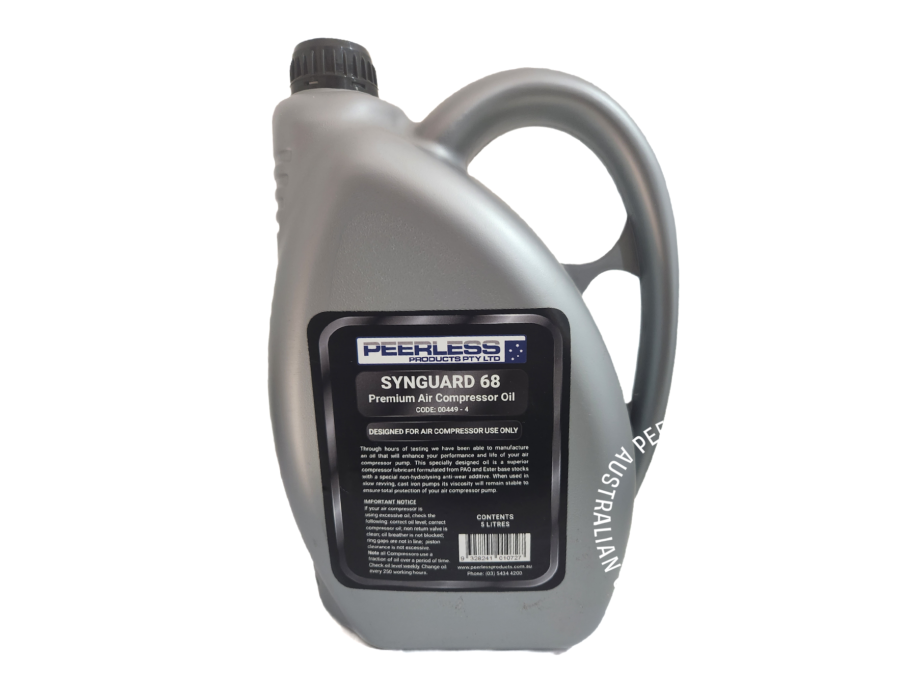 Synguard Fully Synthetic Compressor Oil: ISO 68 - for Piston Air Compr