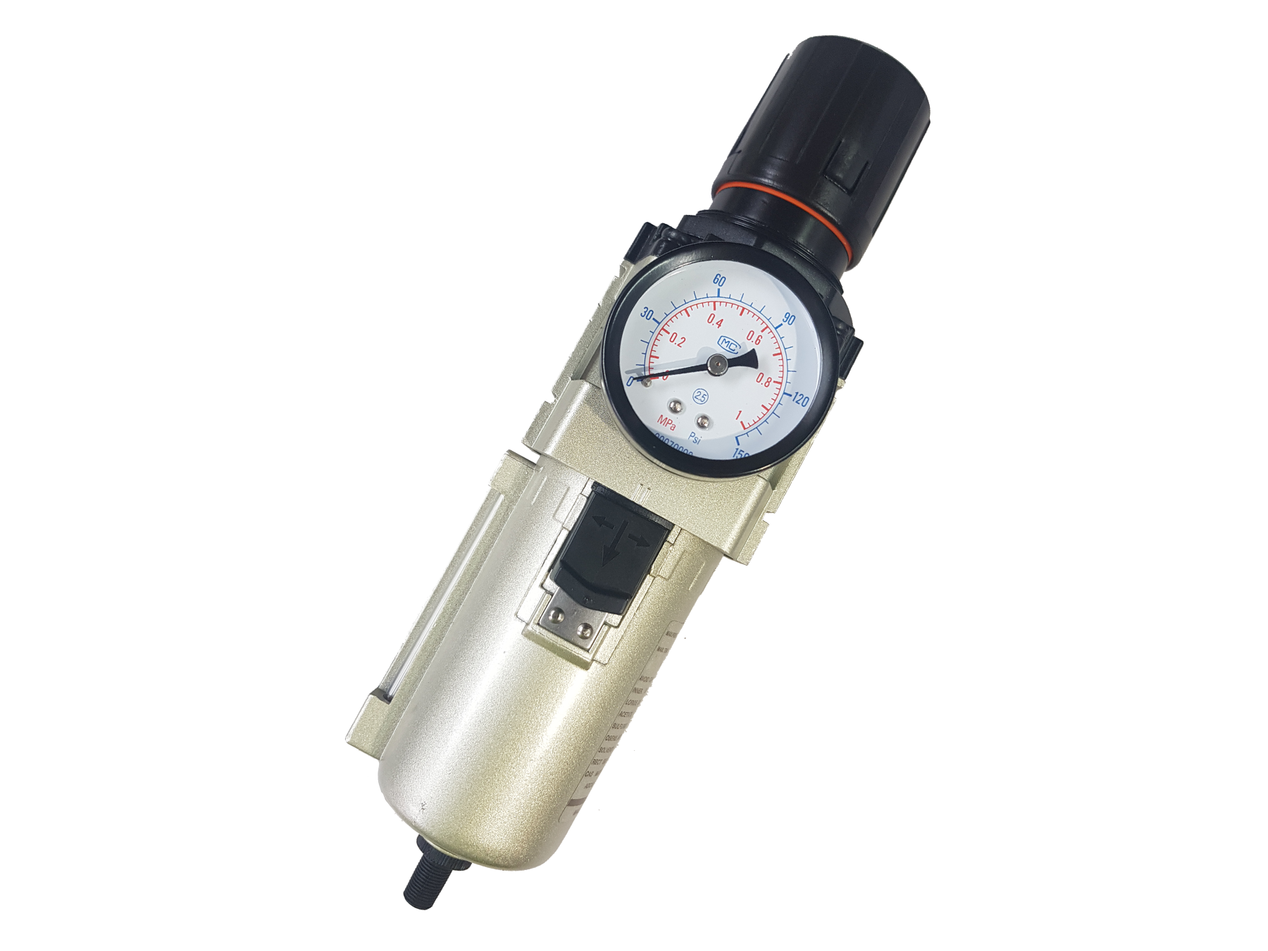 1/2" - 1" Water Trap Filter Regulator with Automatic Drain