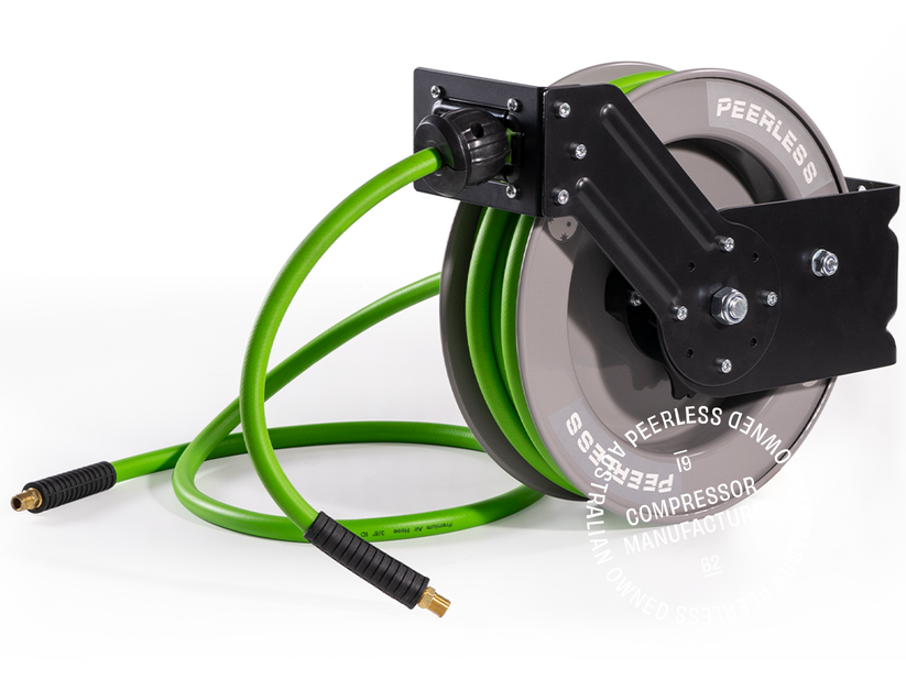 10M & 25M x 3/8" Retractable Air Hose Reel with Air Hose: Metal Case