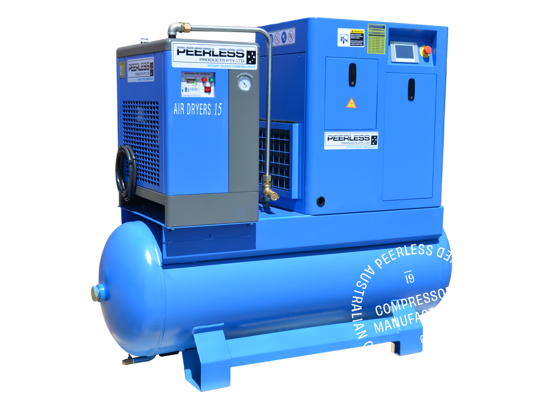 Rotary screw air compressors