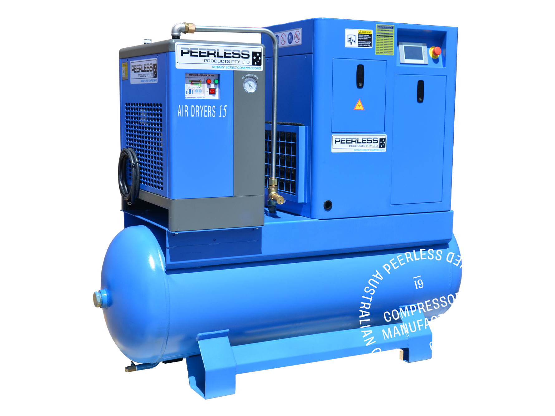 Rotary screw air compressors