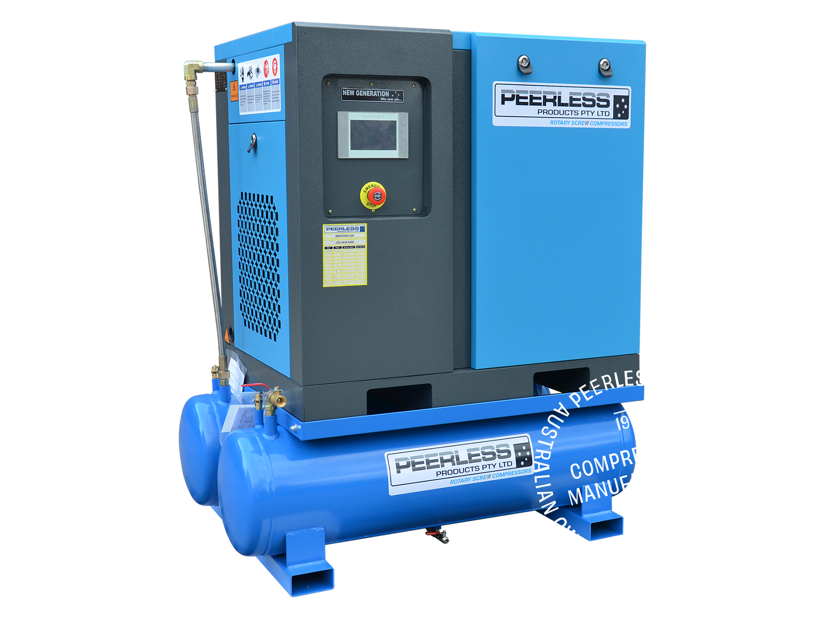 HQD10 Rotary Screw Air Compressor with Variable Speed: Direct Drive, 1