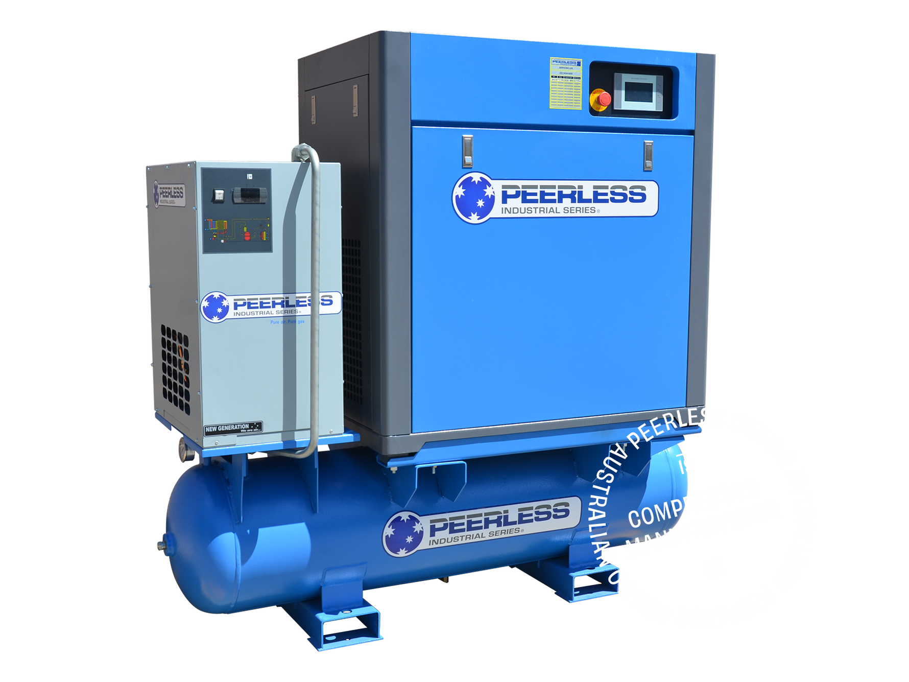 Rotary screw air compressors
