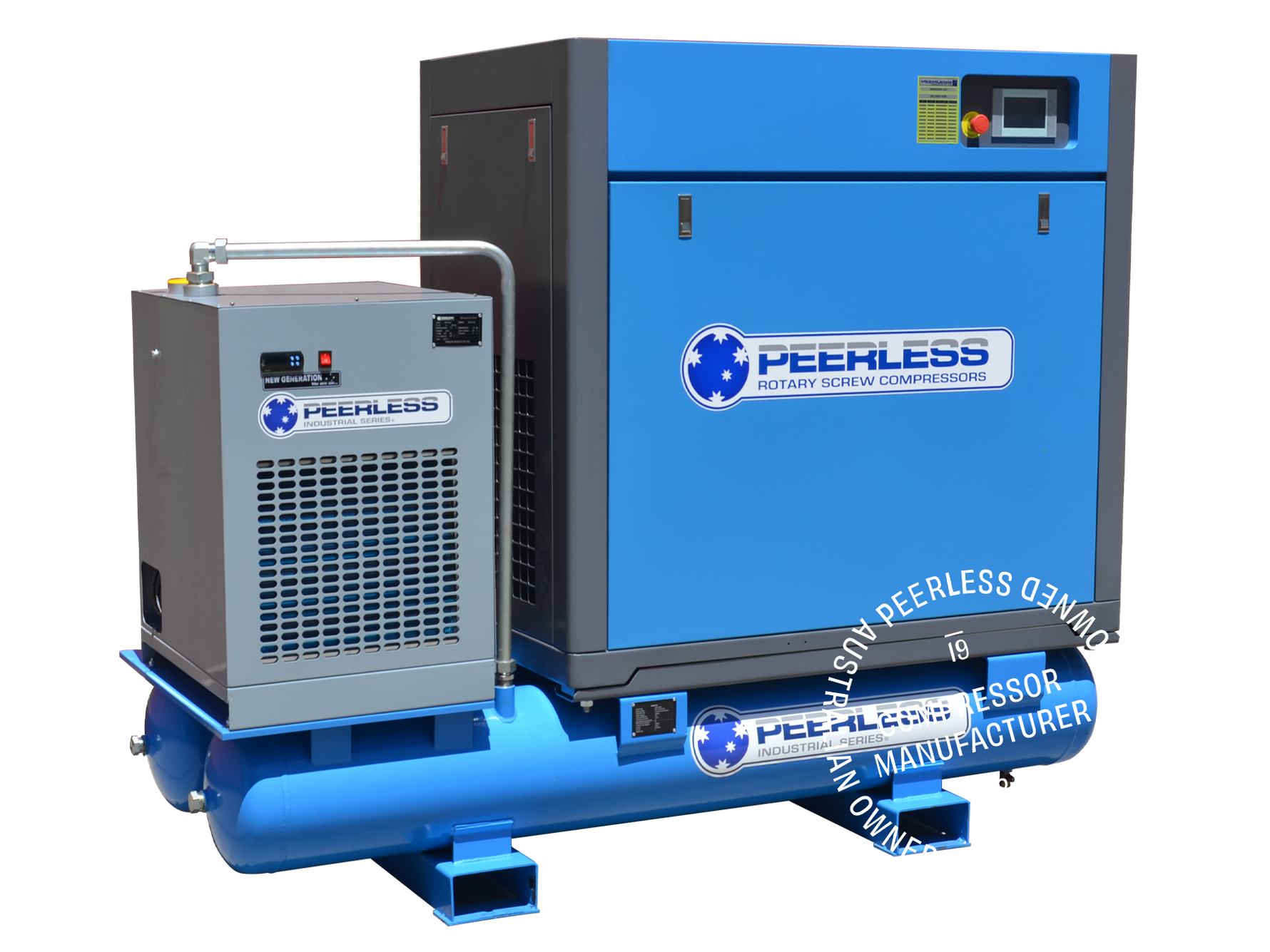 Rotary screw air compressors
