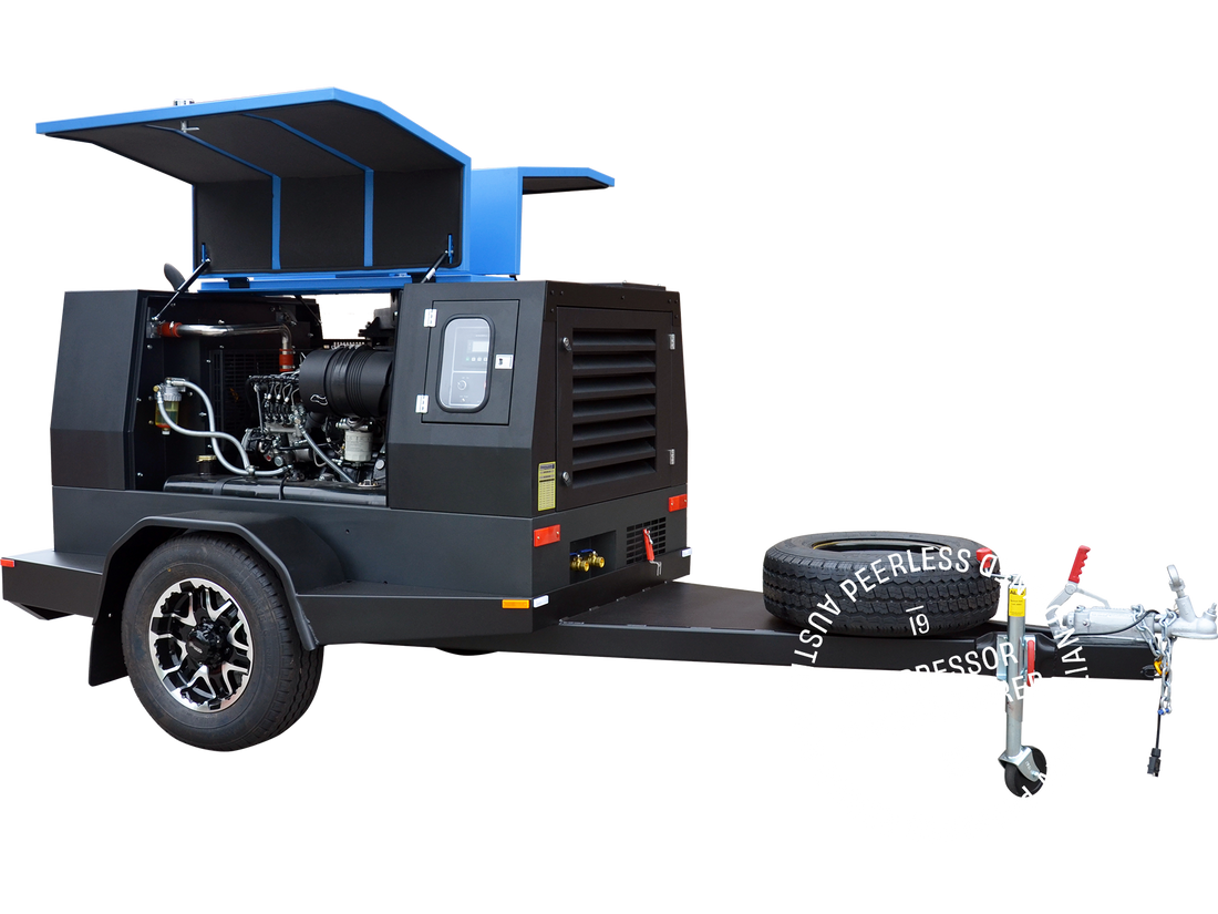 P185D Diesel Rotary Screw Air Compressor: Direct Drive, 50HP, 5232LPM