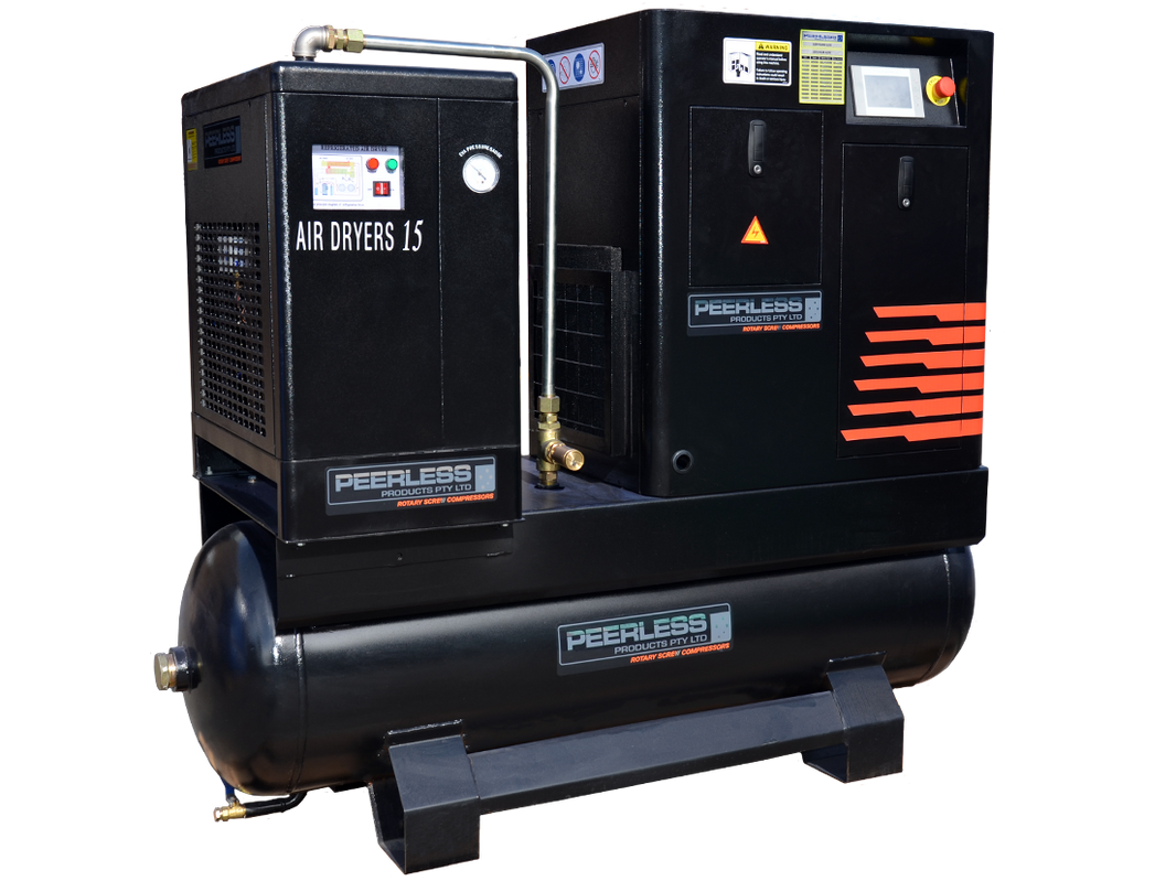 Rotary screw air compressors
