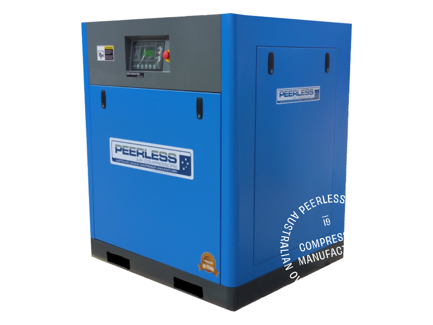 HQ20 Rotary Screw Air Compressor with Fixed Speed: Belt Drive, 20HP, 2